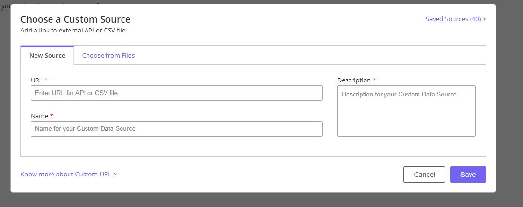 Custom Data Tiles Infince 